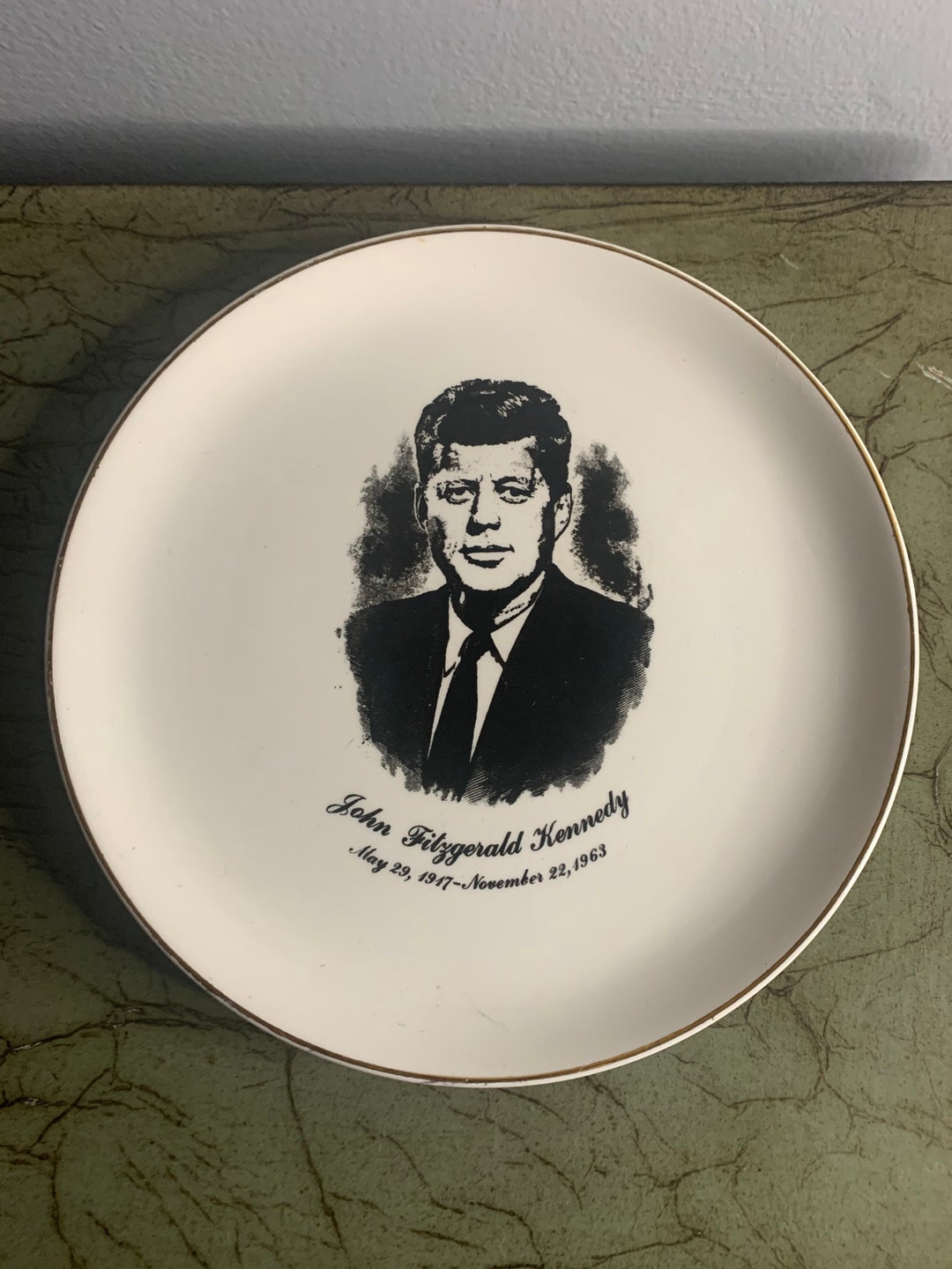 C1964 John F. Kennedy Memorial Plate by Homer Laughlin - Etsy
