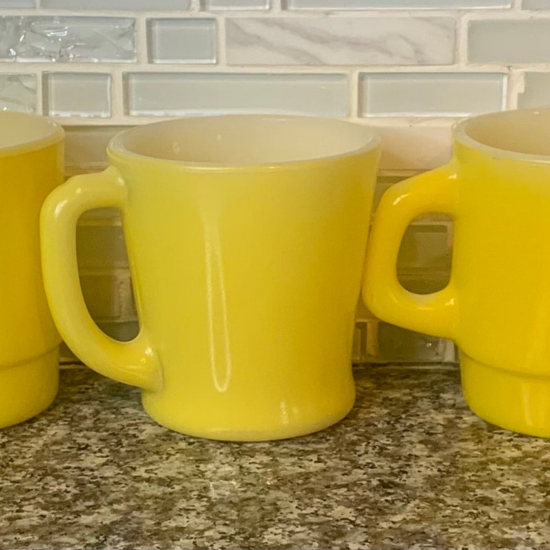 Yellow Milk Glass - Etsy