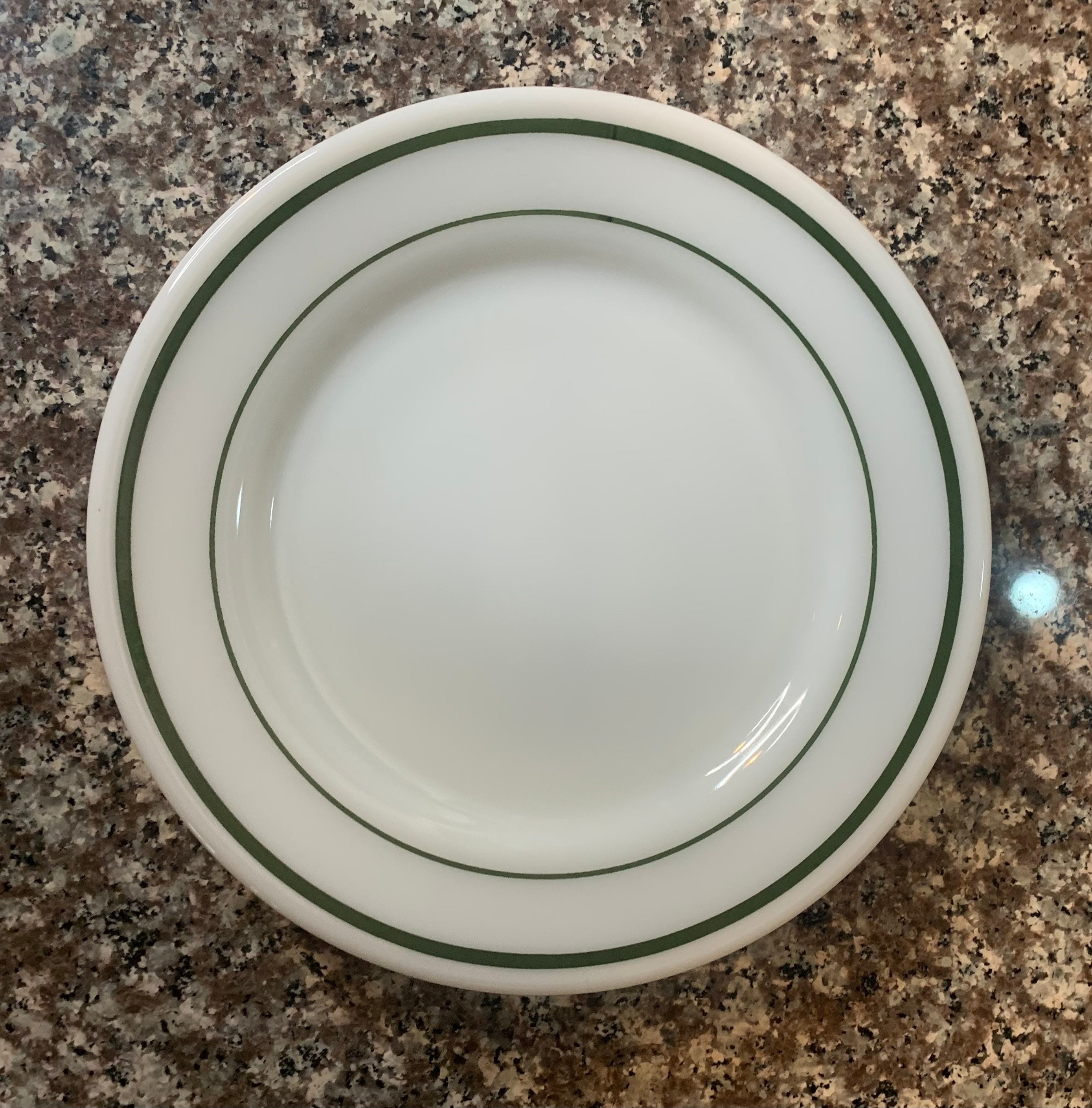 Vintage Set of 4 Pyrex Emerald Green Band Restaurant Heavy - Etsy