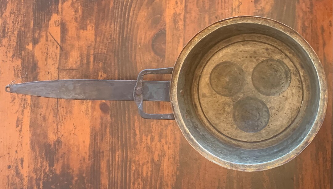 Vintage Copper Egg Poaching/escargot Pan With Iron Handle - Etsy