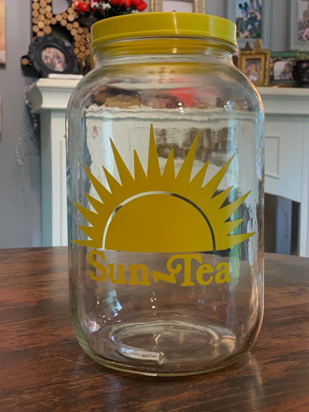 Vintage Yellow Sun Tea Jar | One Gallon | Retro | - Etsy