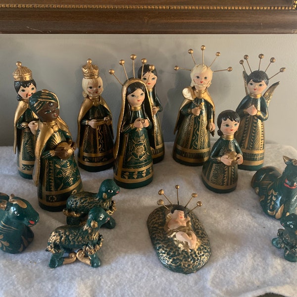 Pottery Nativity Set - Etsy