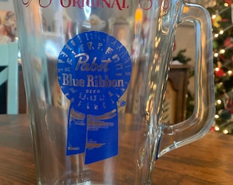 Vintage Snap-on Glass Pitcher and 3 Pint Glasses | Collectible | Beer ...