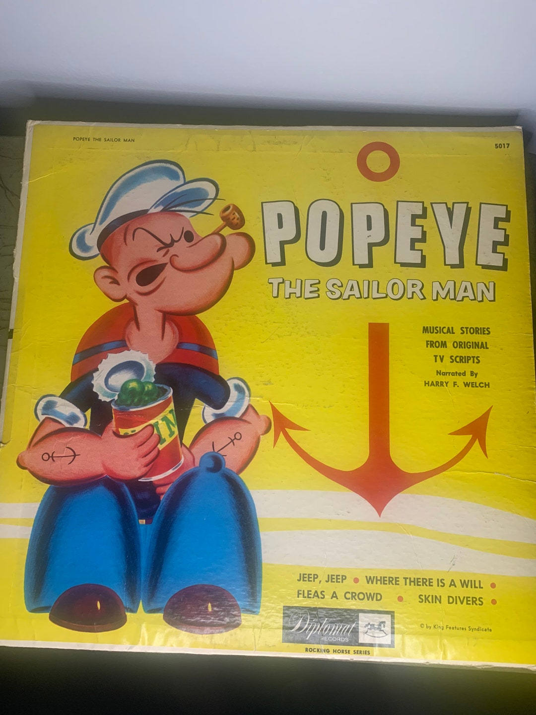 Popeye the Sailor Man Vinyl LP Diplomat Records 5017 Rocking Horse ...