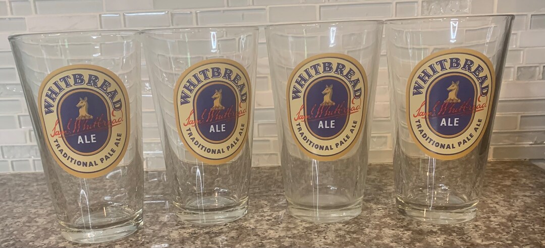 Set of 4 WHITBREAD ALE, London, England, Retired Original Beer Pint ...