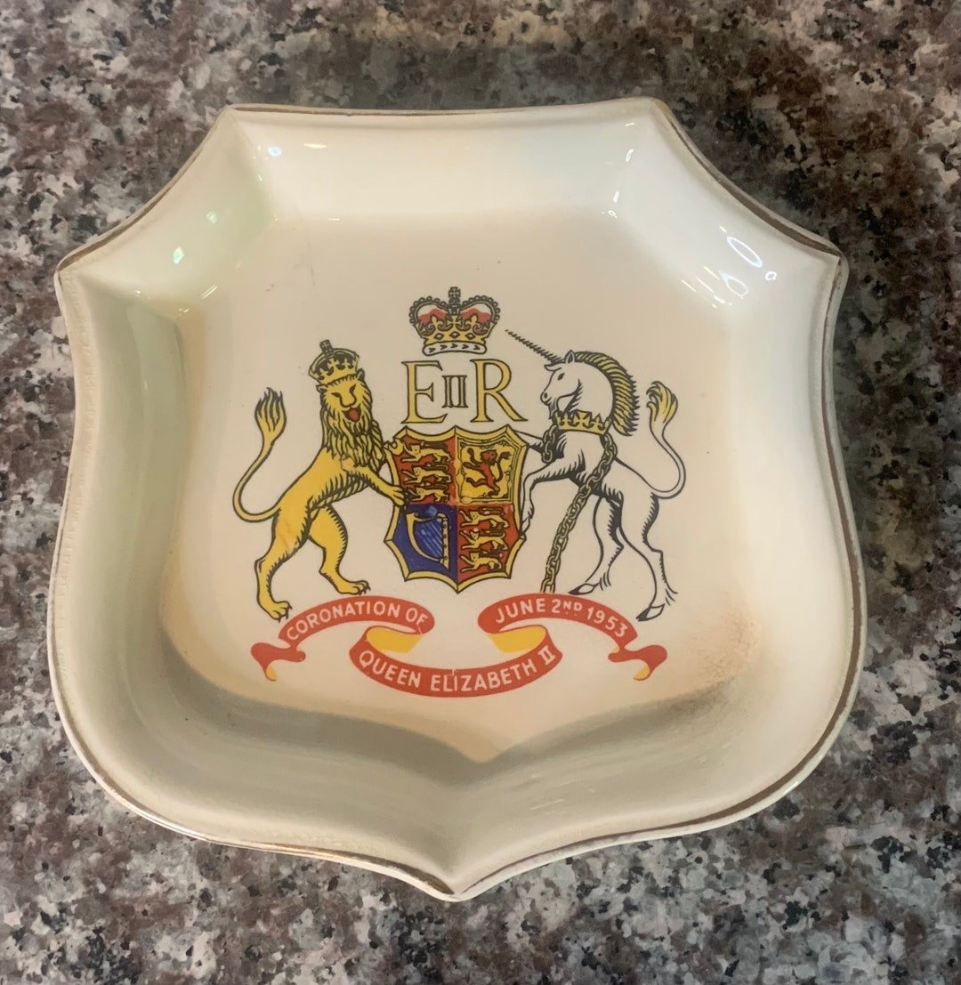 Antique Foley Fine Bone China Sweet Dish Commemorating the Coronation ...