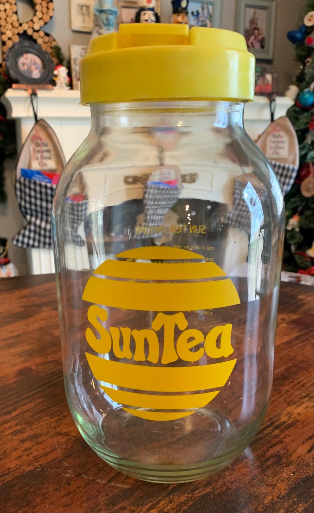 Vintage Sun Tea Jar With Recipe and Lid | Carlton Glass | 3L | Made in ...