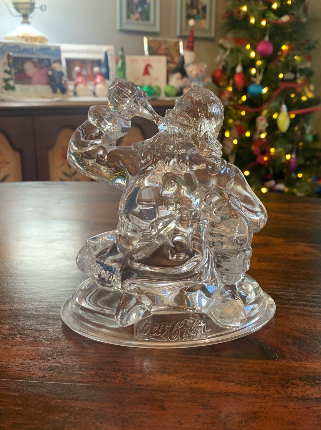 Vintage Coca-cola Lead Crystal Santa Figurine 1997 - France - Etsy