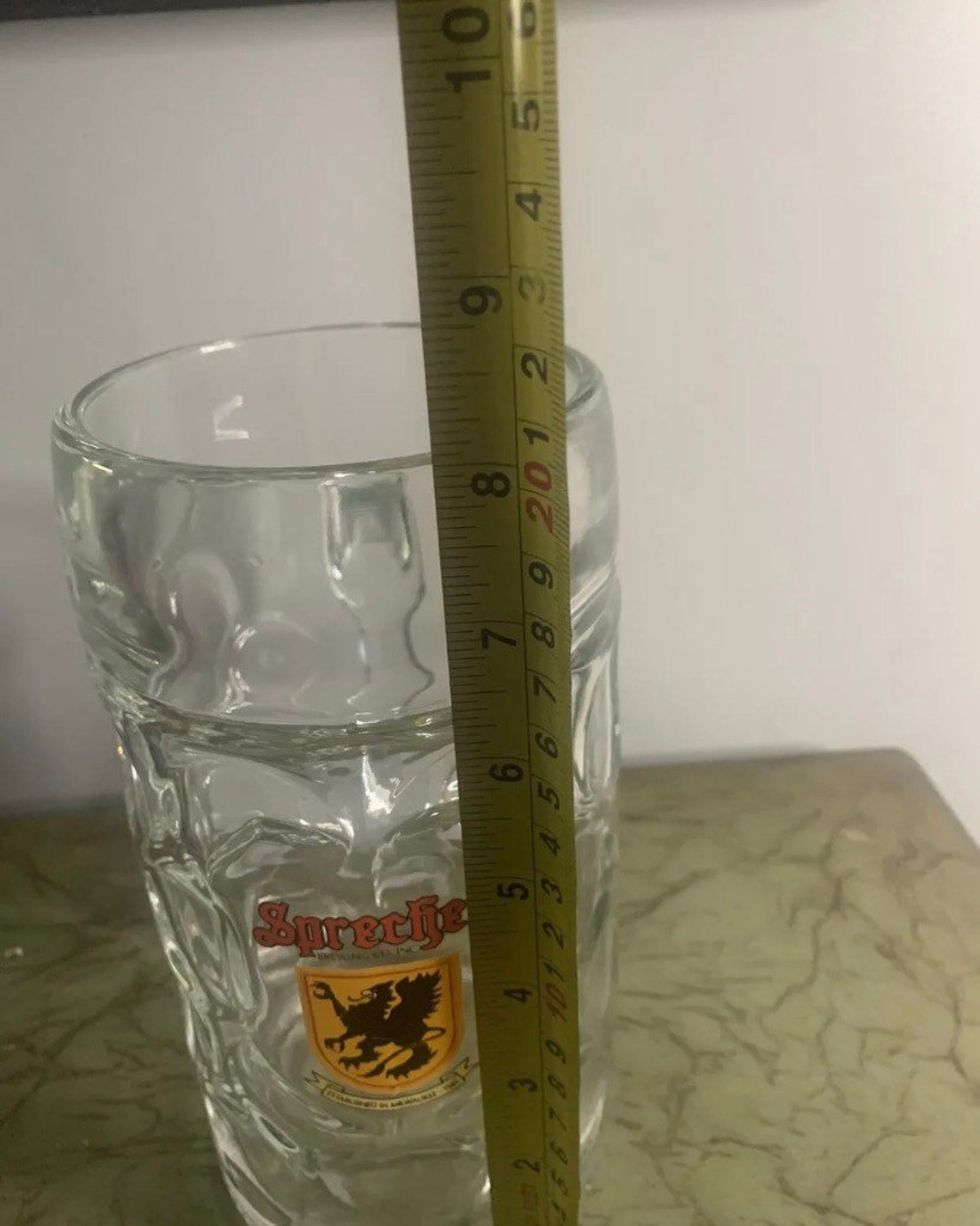 Sprecher Brewing Beer Mug 1L Liter Glass Dimpled Heavy Stein - Etsy