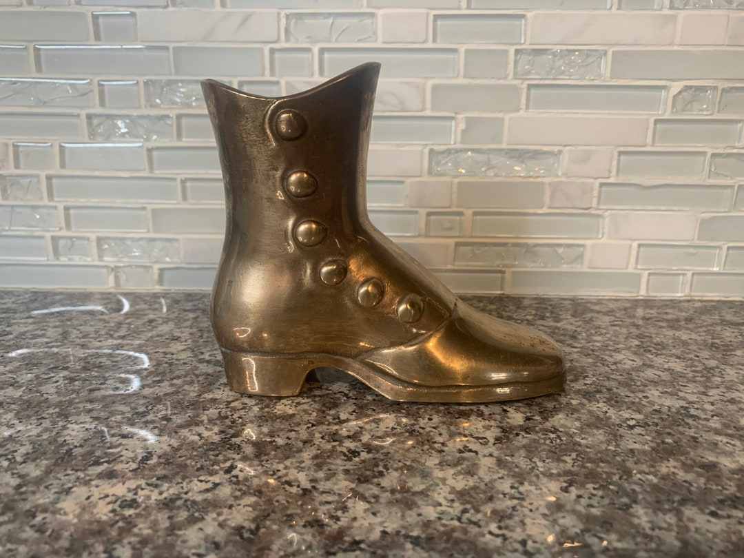 Vintage Victorian Boot Vase Figural Boot - Etsy