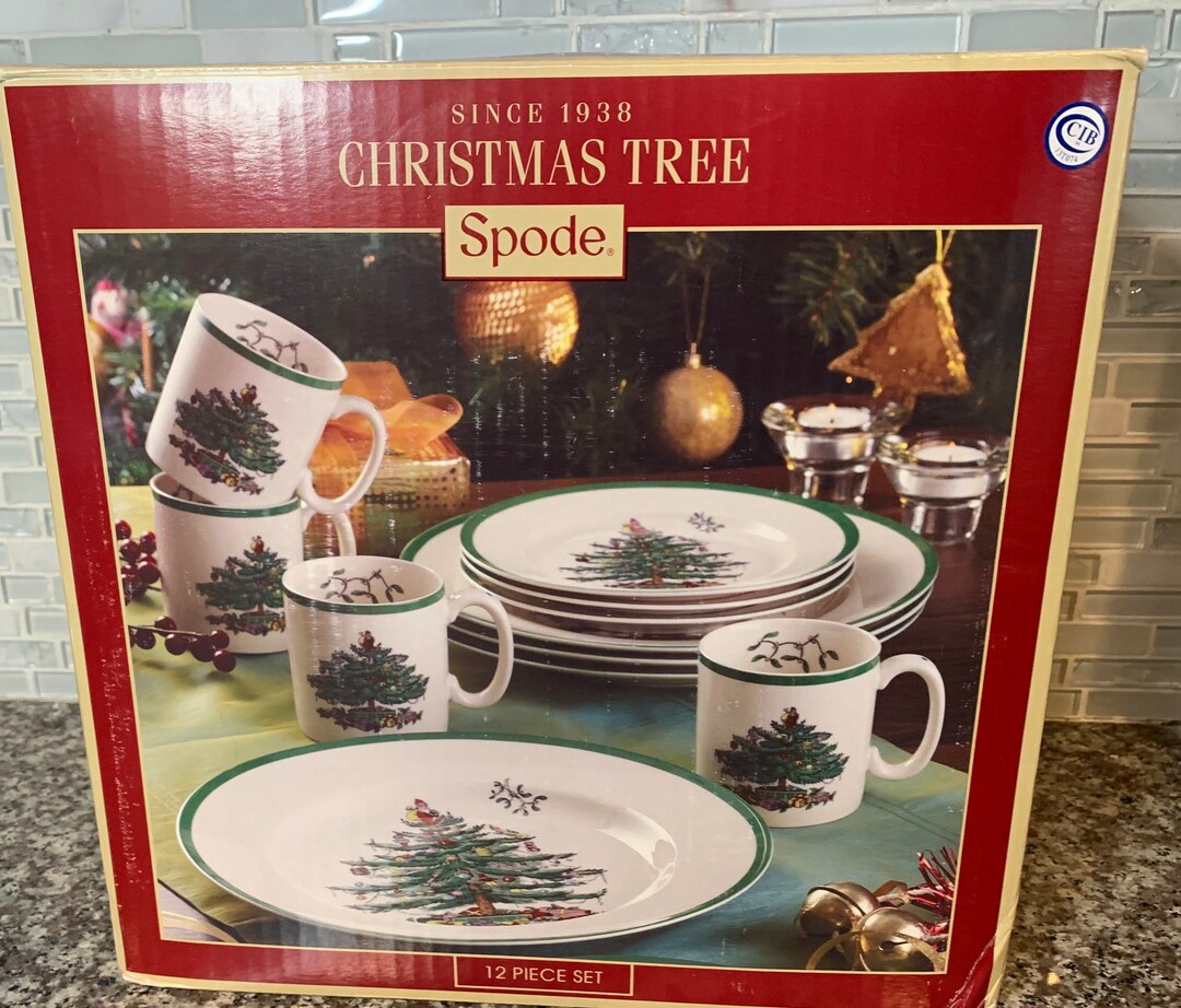 Boxed Set of 12 Piece Spode Dinnerware Pieces Dinner Plates - Etsy