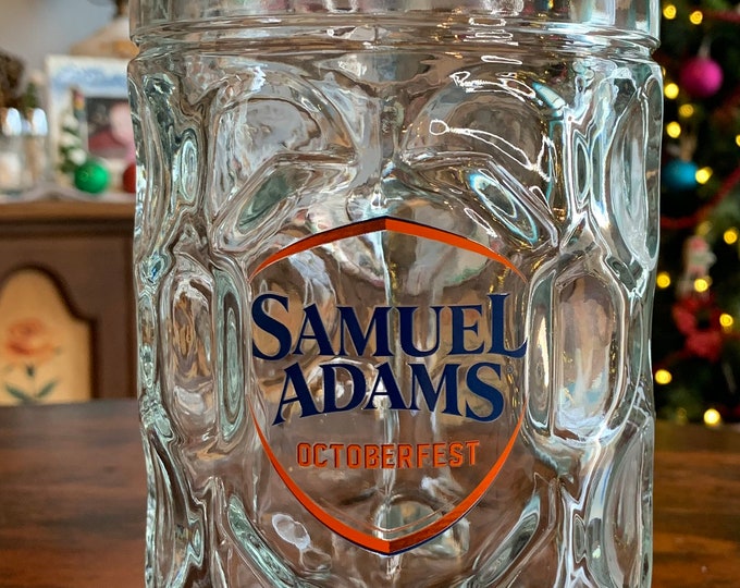 Samuel Adams Oktoberfest 1 Liter Glass Dimpled Heavy Stein - Etsy