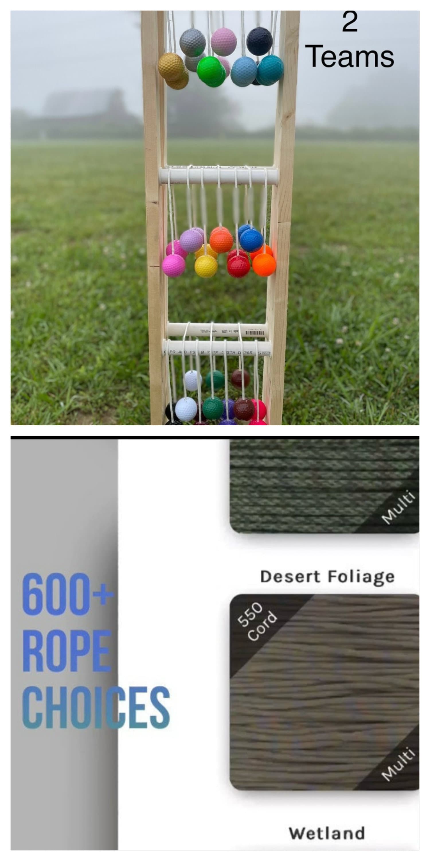 Custom Ladderball Bolas 2 Teams - Etsy