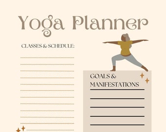 Daily Yoga Planner Printable - Etsy