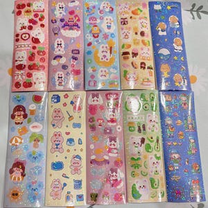 Cute Sticker Sheet｜diy Decoration Sticker｜scrapingbook Sticker - Etsy