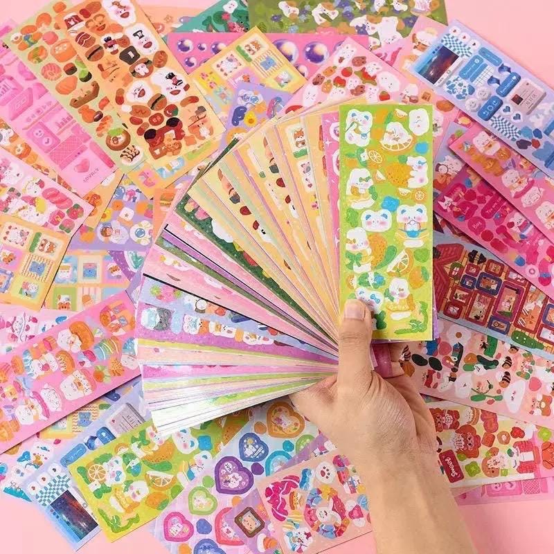 Cute Sticker Sheet｜diy Decoration Sticker｜scrapingbook Sticker - Etsy