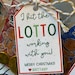 Christmas Gift Tags - I Hit the Lotto Working With You - Etsy
