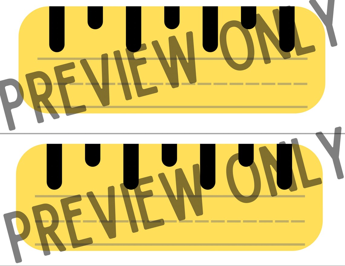 Ruler Name Tags (editable Version) - Etsy