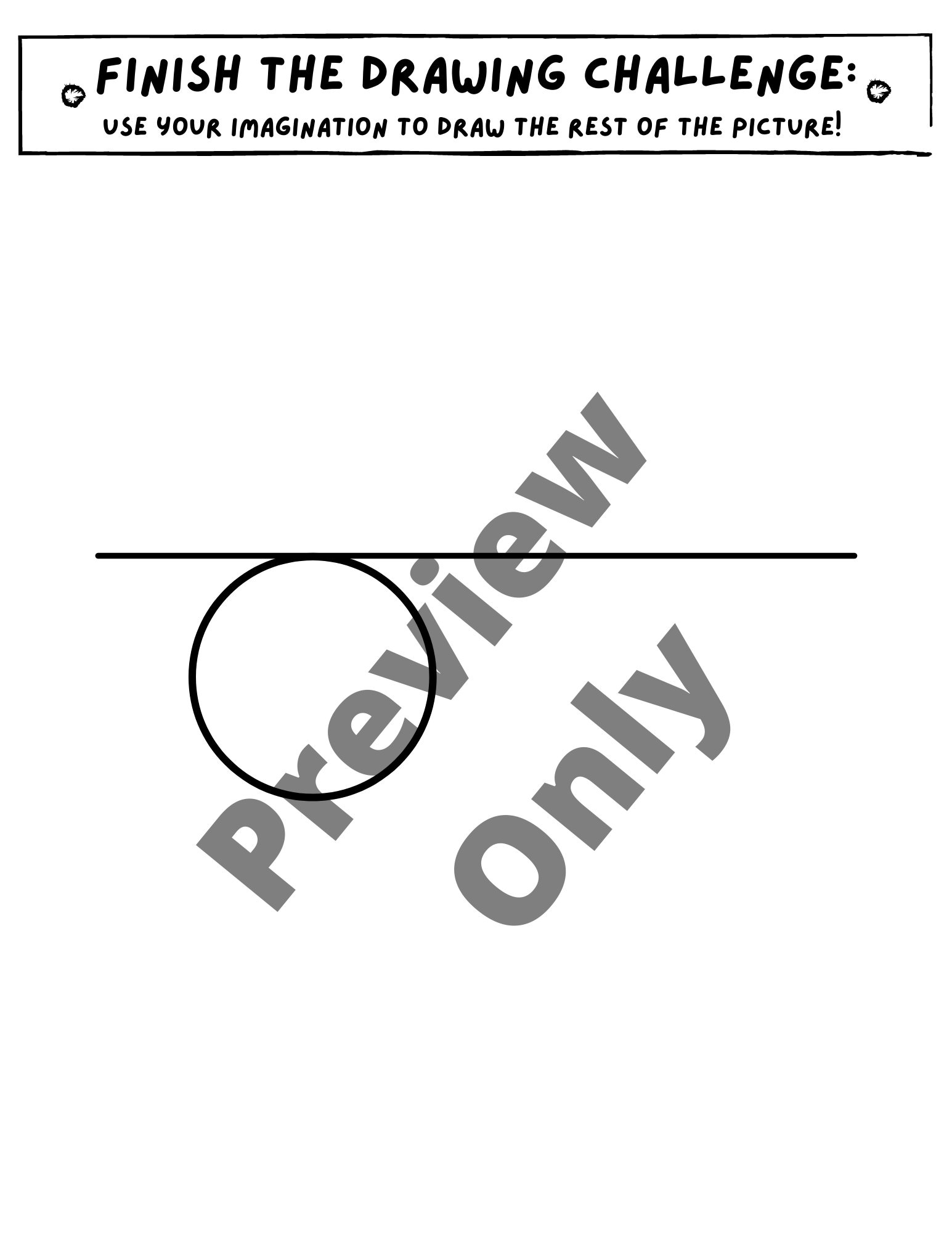 Finish the Drawing Challenge - Etsy