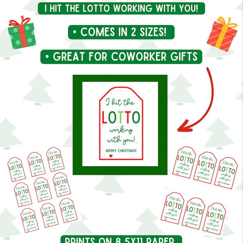 Lotto Christmas Tag - Etsy