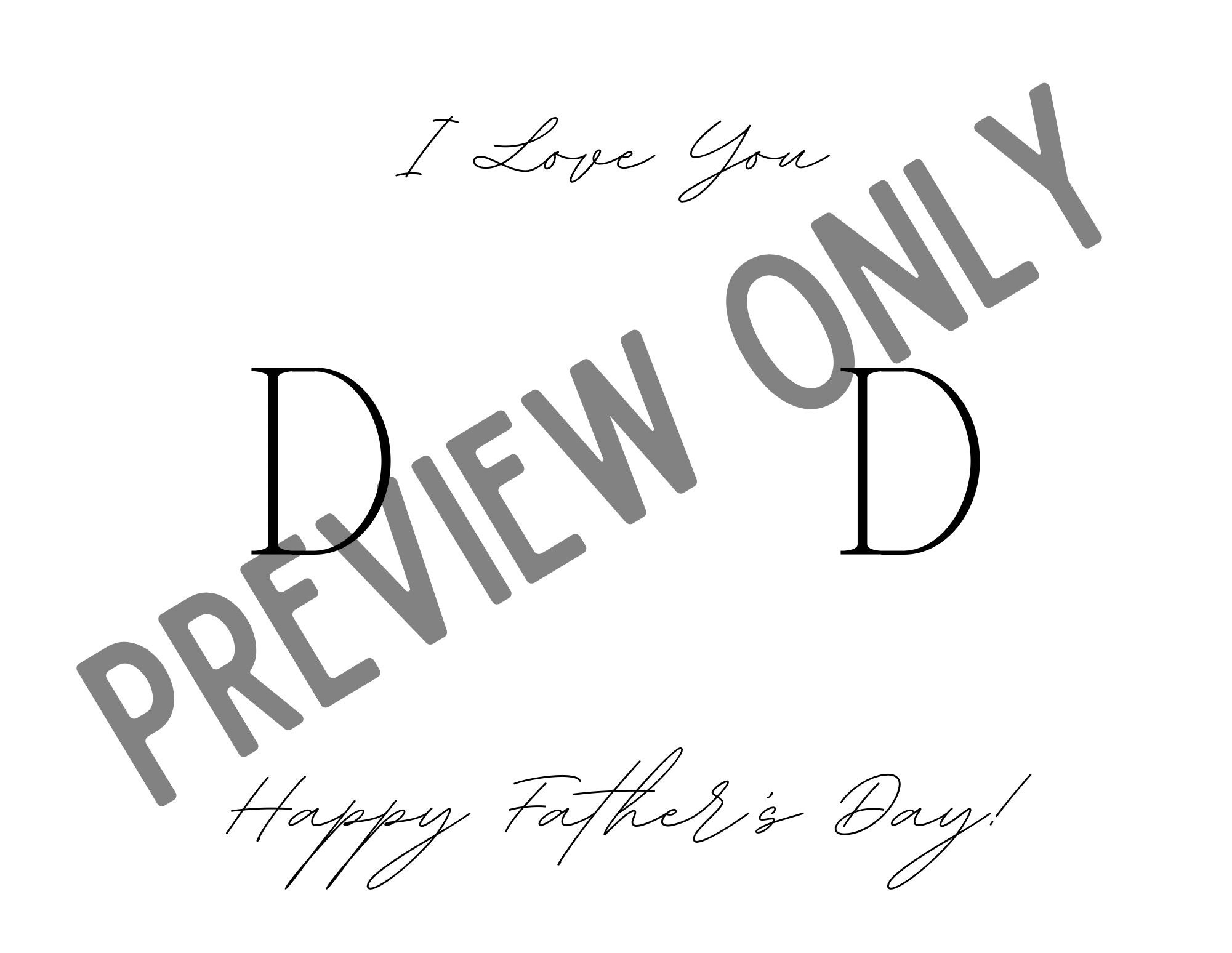 Father’s Day “I Love You Dad” Handprint Gift - Etsy