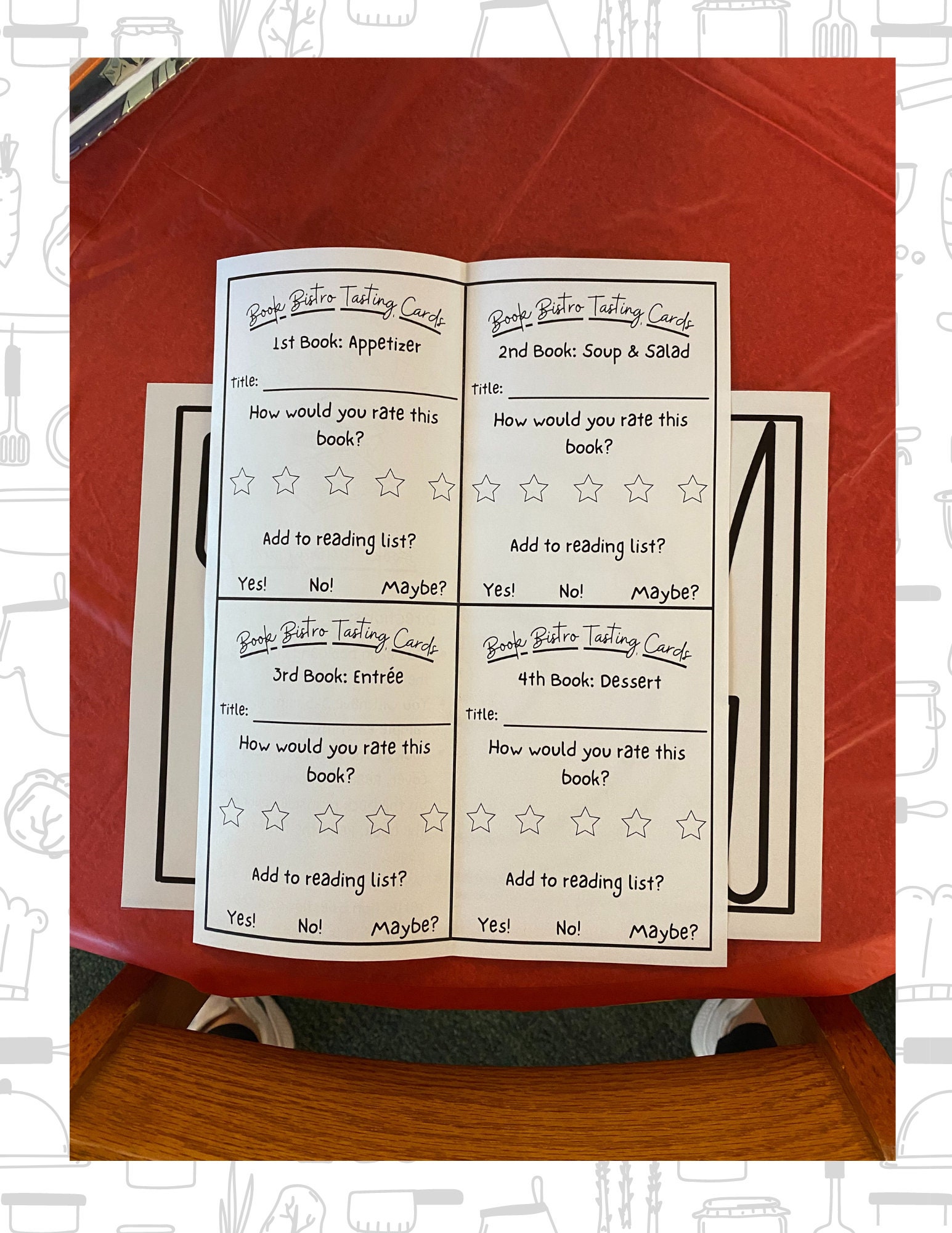 Book Tasting Kit - Etsy