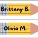 Pencil Name Tags (editable Version) - Etsy