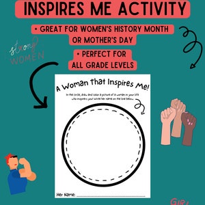 Women's History Month Worksheet - Etsy