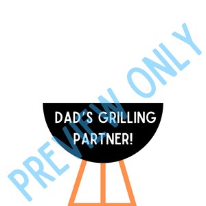 Father’s Day “dad’s Grilling Partner” Handprint Gift - Etsy