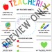 All About My Teacher Worksheet - Etsy