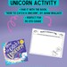 How to Catch A Unicorn Activity - Etsy