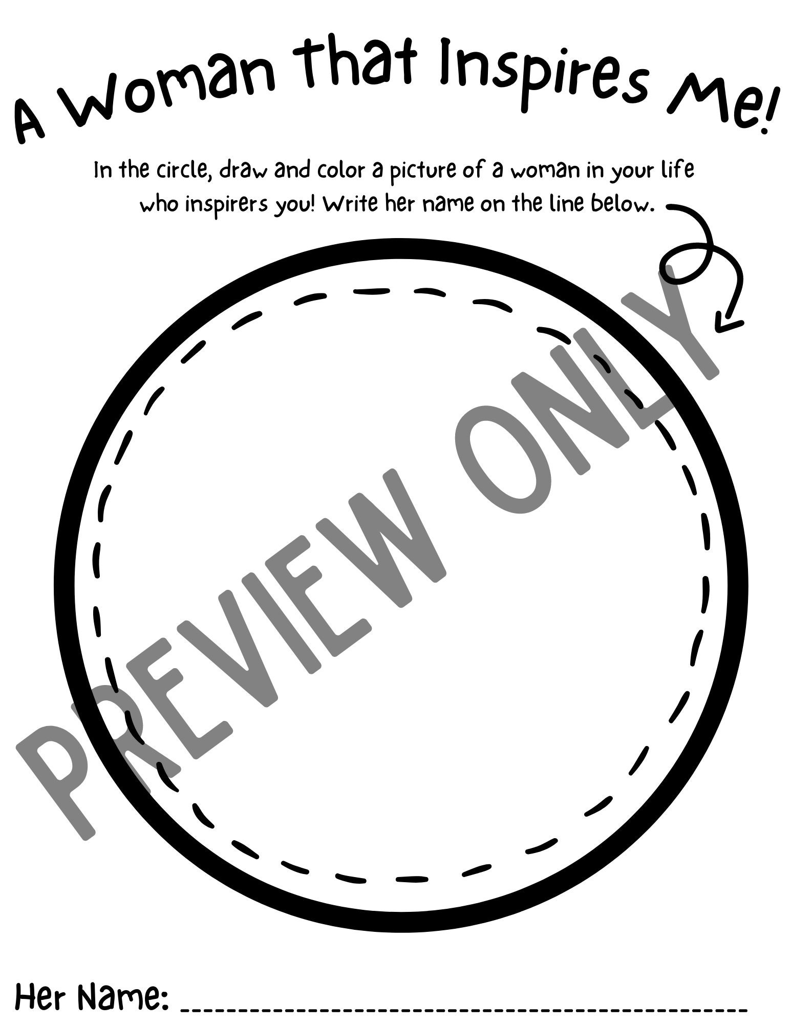 Women's History Month Worksheet - Etsy