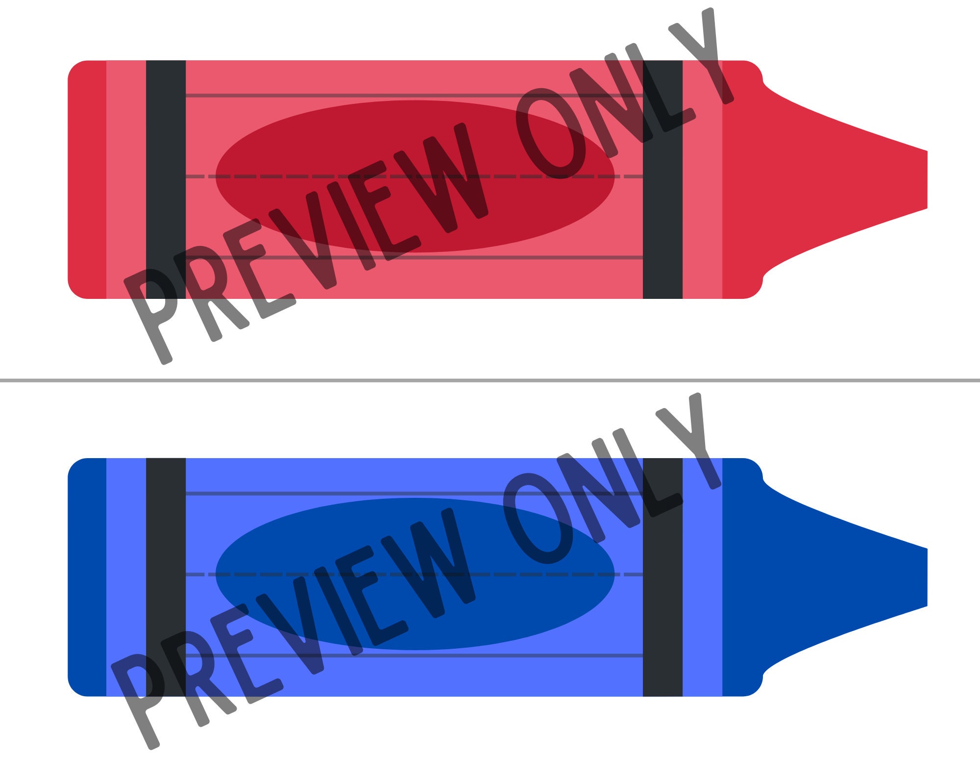 Crayon Name Tags (editable Version) - Etsy