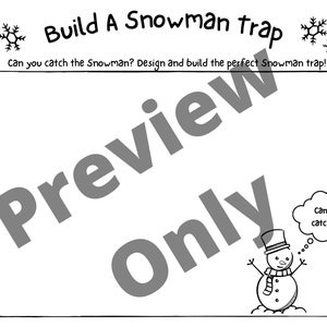 How to Catch A Snowman Activity - Etsy