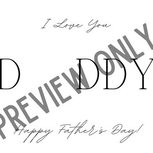 Father’s Day “I Love You Daddy” Handprint Gift - Etsy