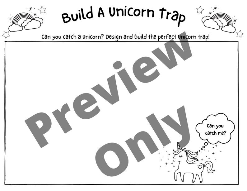 How to Catch A Unicorn Activity - Etsy