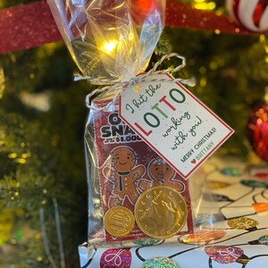 Christmas Gift Tags - I Hit the Lotto Working With You - Etsy