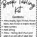 Book Tasting Kit - Etsy