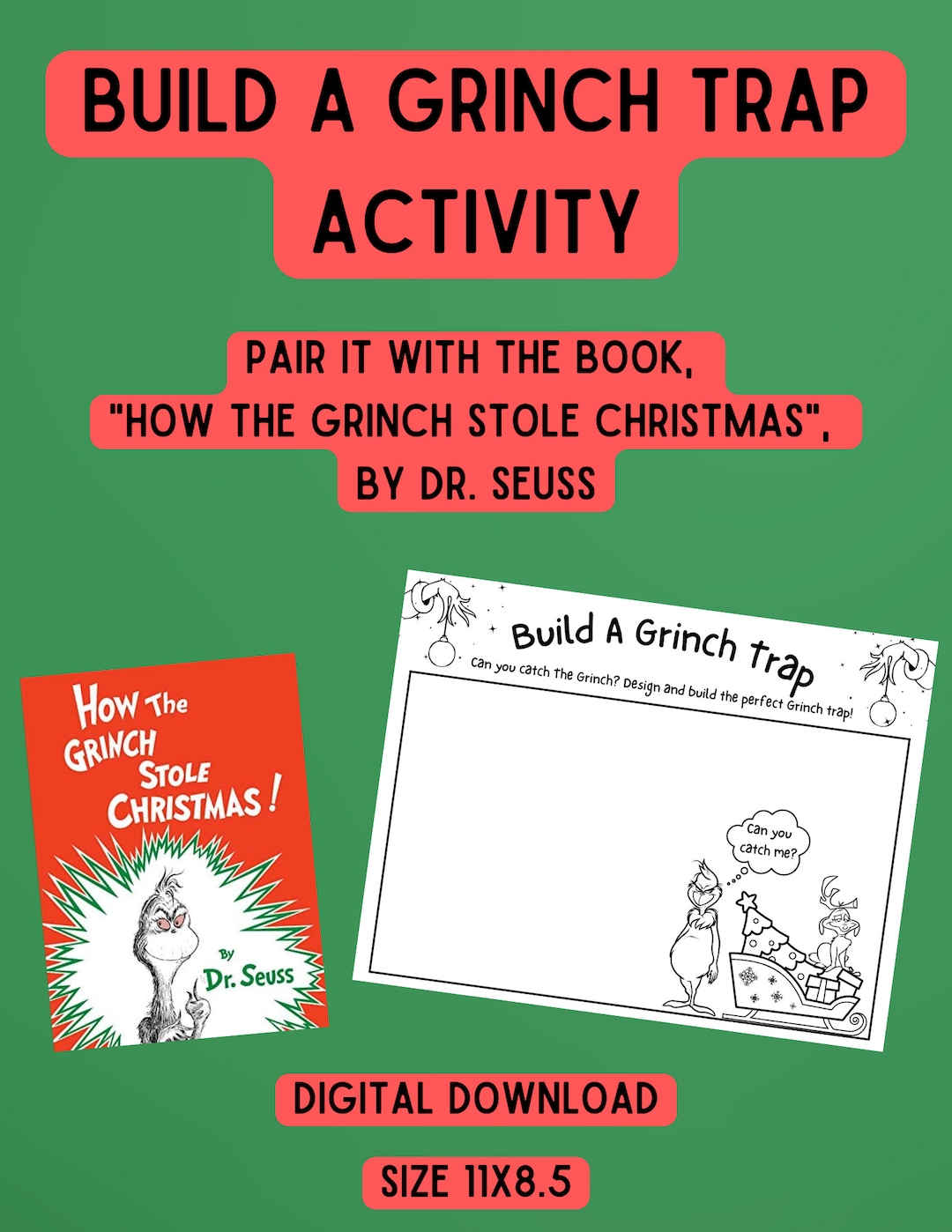 Build A Grinch Trap Activity - Etsy