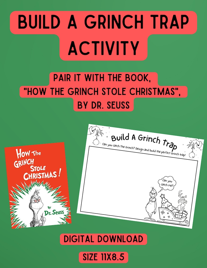Build A Grinch Trap Activity - Etsy
