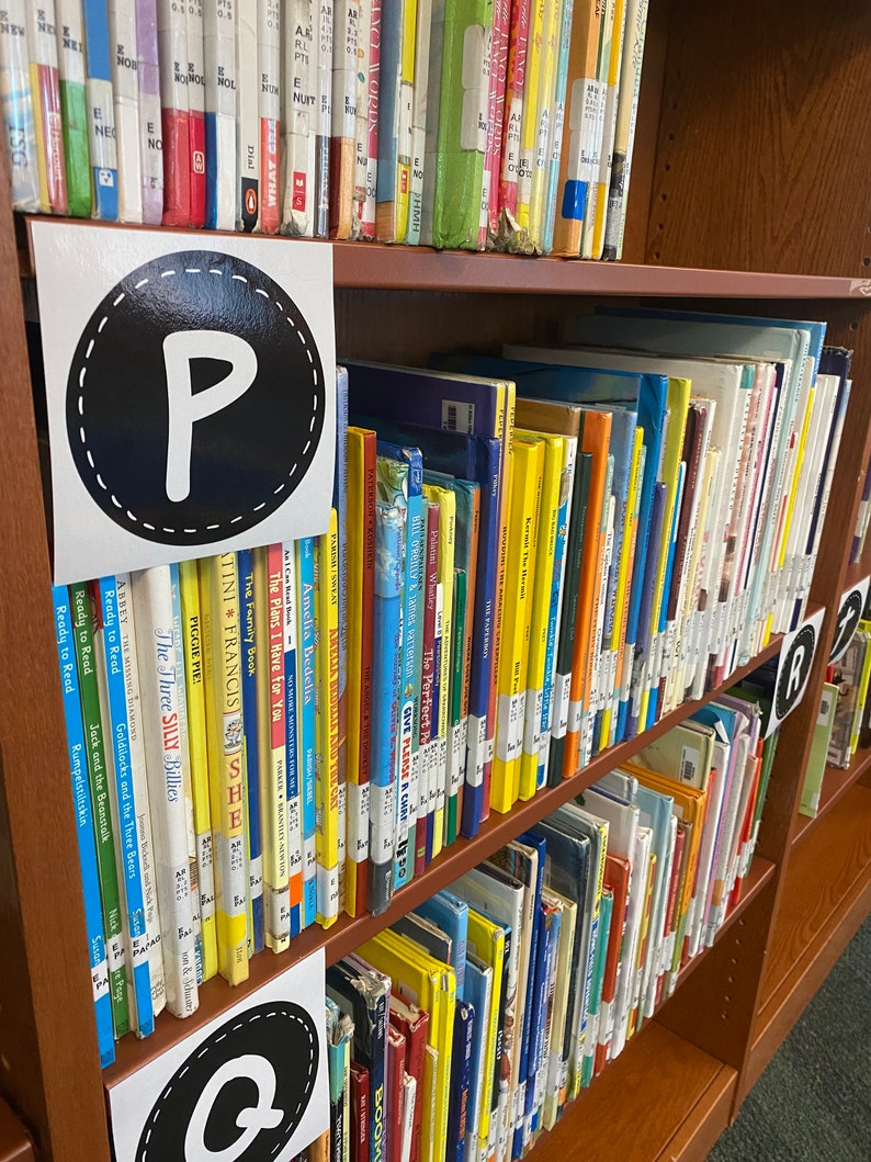 A-Z Library Shelf Labels - Etsy
