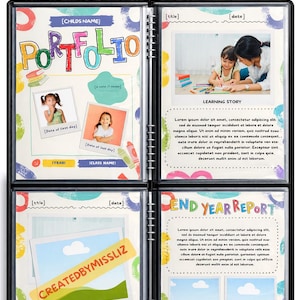 Learning Portfolio Template [customisable] - Etsy