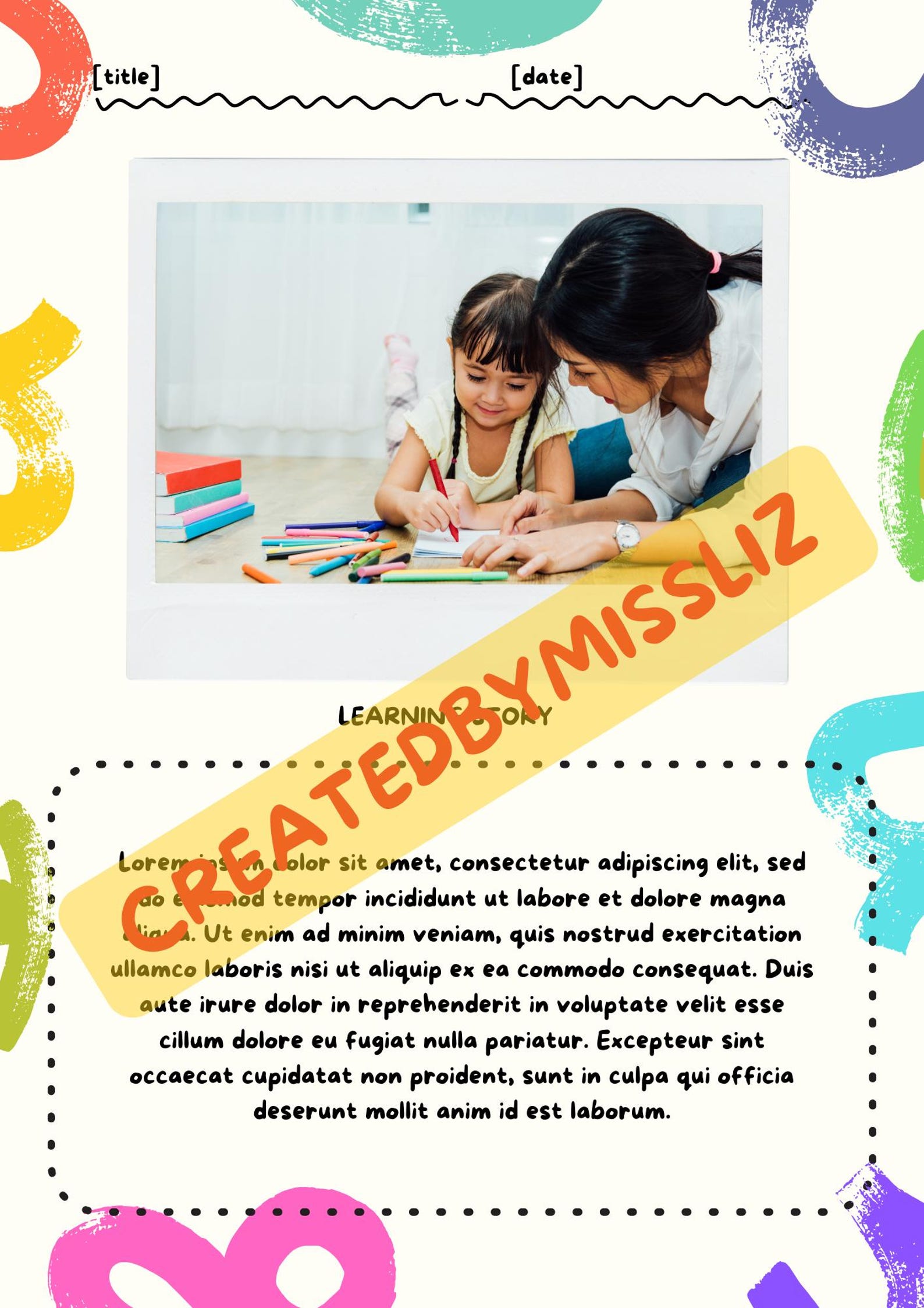 Learning Portfolio Template [customisable] - Etsy
