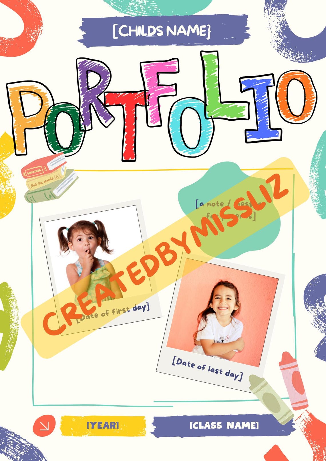 Learning Portfolio Template [customisable] - Etsy