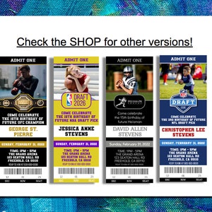 Future Champion UFC Birthday Invitation - UFC Invitation With Picture ...