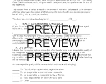 DIY Durable Financial Power of Attorney - Etsy