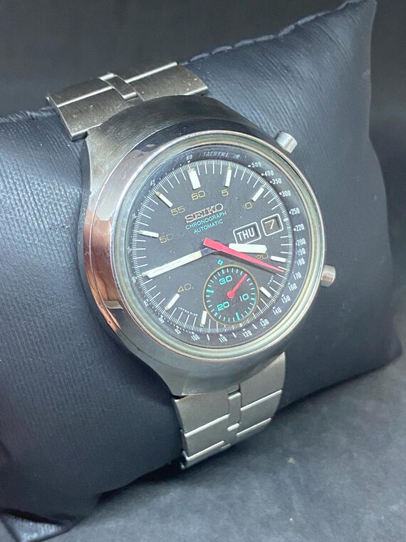 VINTAGE Seiko CHRONOGRAPH AUTOMATIC 17 Jewels Watch e… - Gem