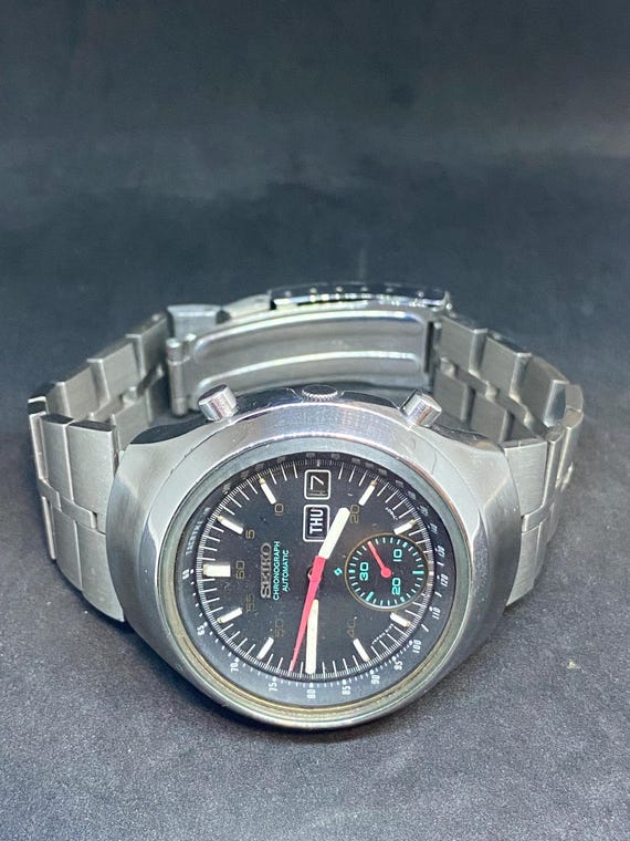 VINTAGE Seiko CHRONOGRAPH AUTOMATIC 17 Jewels Watch e… - Gem