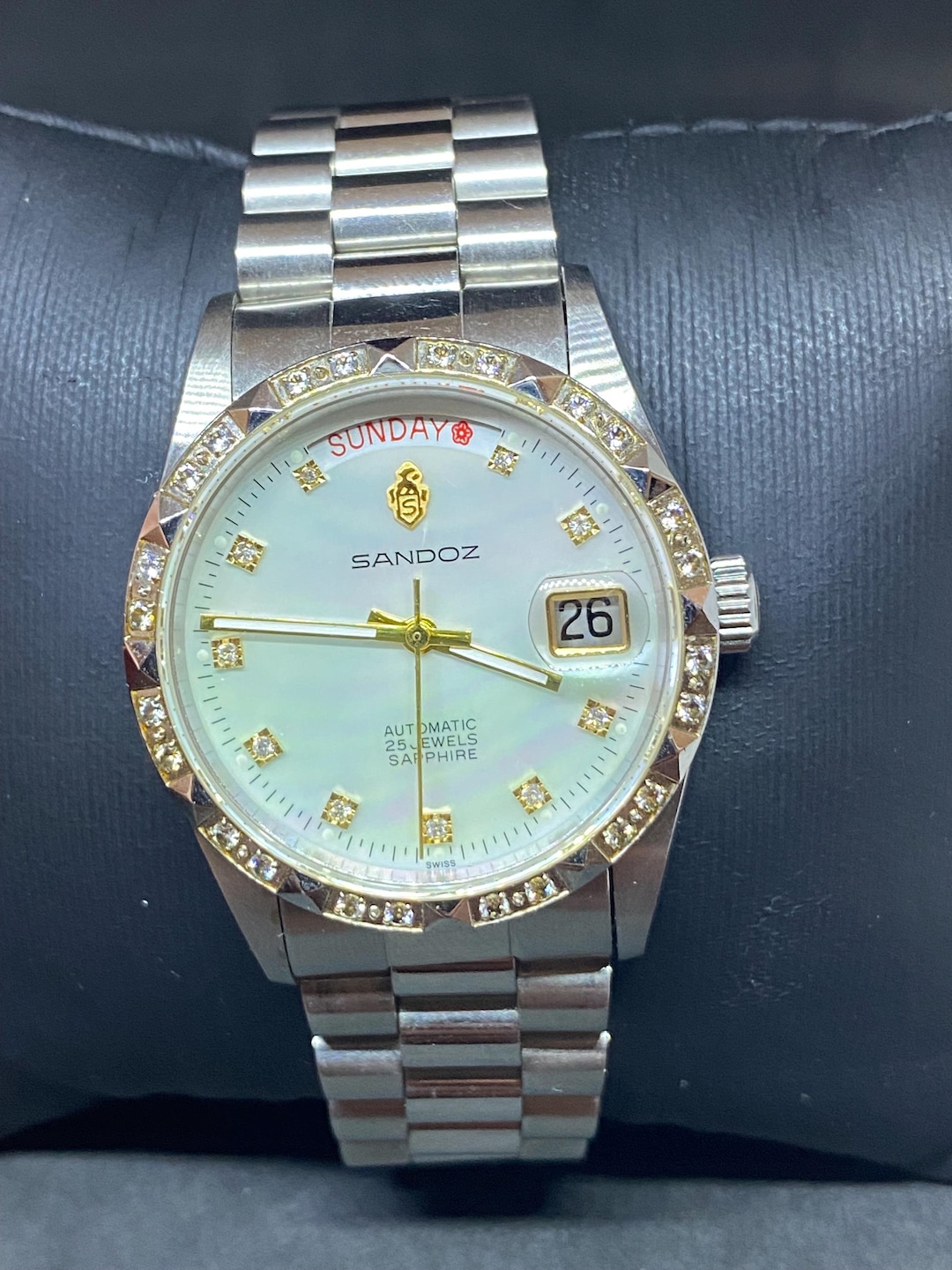 Sandoz Automatic 25 Jewels Sapphire Men Watch Excellent Condition. - Etsy