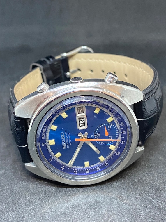 VINTAGE Seiko CHRONOGRAPH AUTOMATIC 17 Jewels Watch e… - Gem